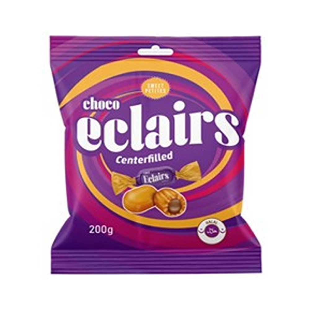 Sweet Petites Chocolate Eclairs Centre-Filled Sweets | 200g, Chocolate ...