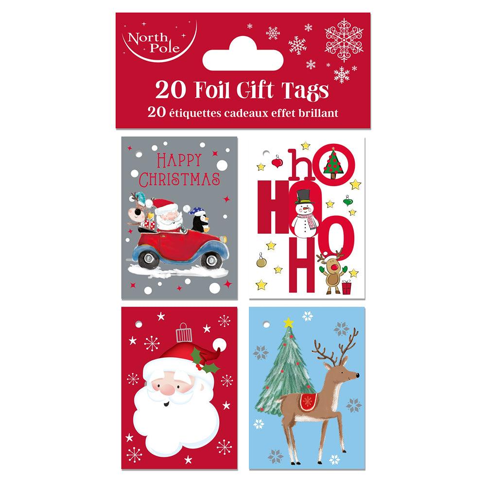 North Pole Foil Gift Tags Cute | Pack of 20 – Choice Stores