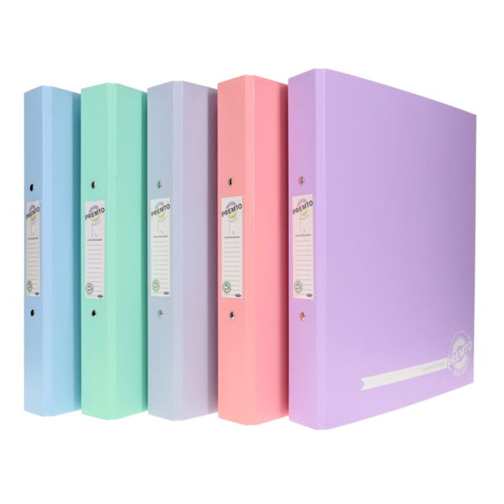Premto A4 Polyp Ringbinder | Assorted Pastel Colours – Choice Stores