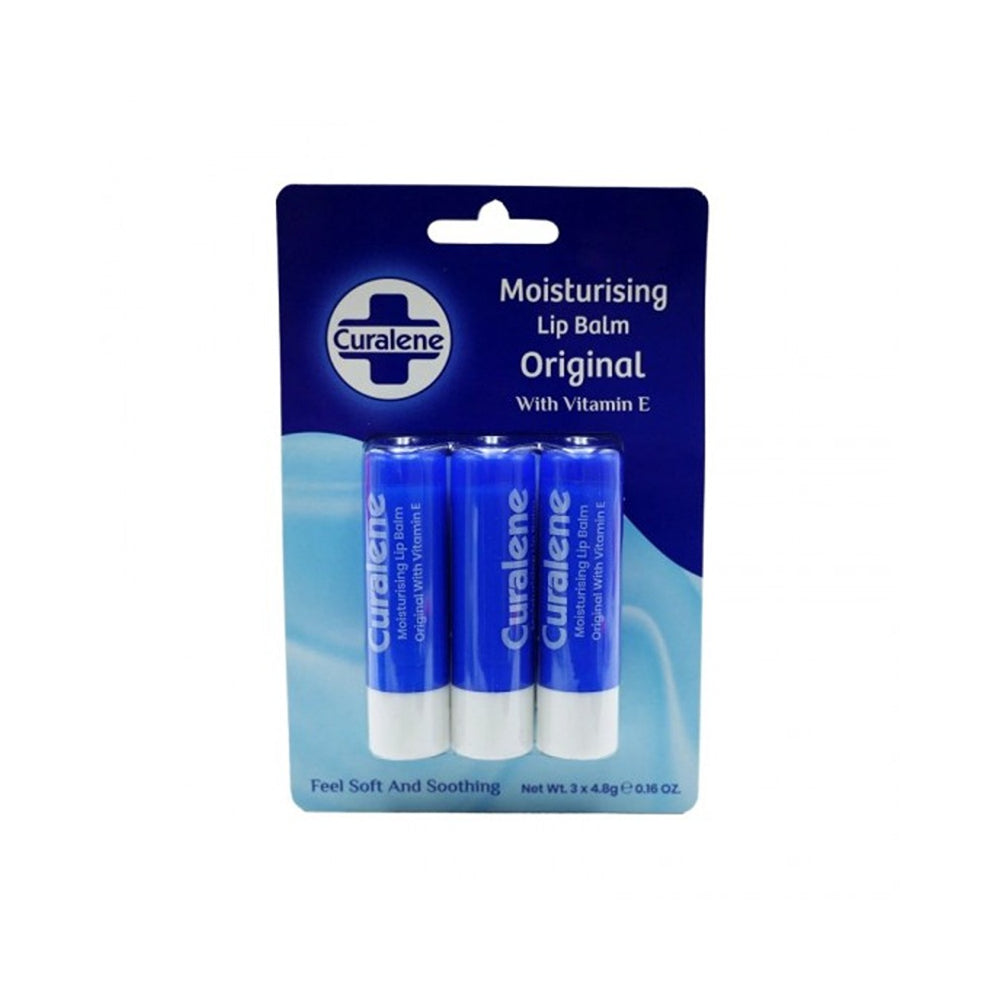 Curalene Original Moisturising Lip Balm | Pack of 3, Vitamin E – Choice ...