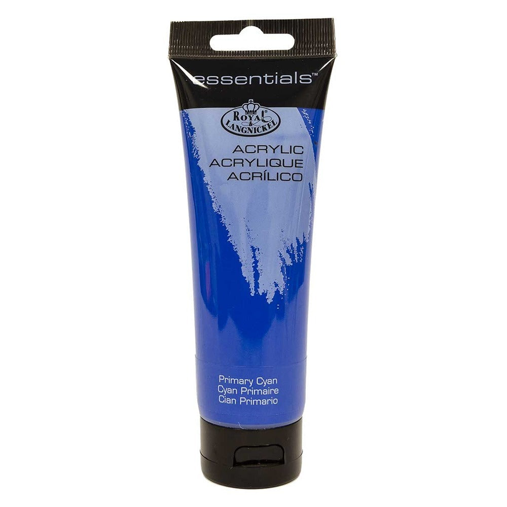 Royal & Langnickel 120ml Primary Cyan Acrylic Paint | Controlled Flow ...