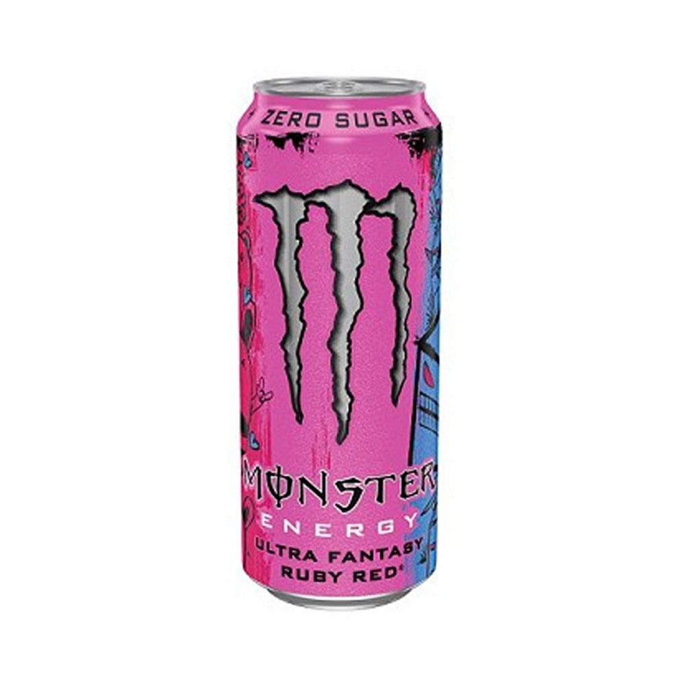 Monster Energy Ultra Ruby Energy Drink | Zero Sugar, 500ml, Slim Can ...