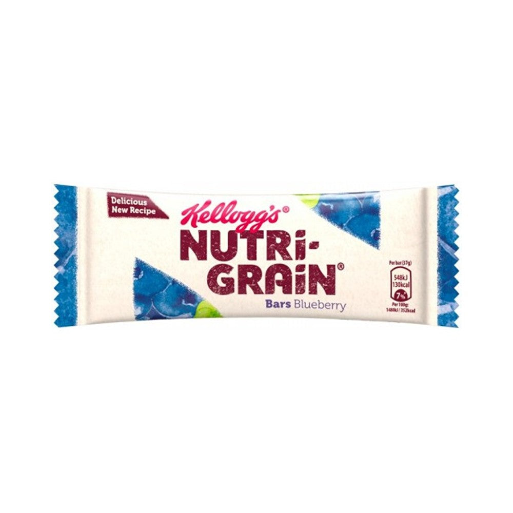Kelloggs Nutri-Grain Blueberry Cereal Bar | 37g, Individually Wrapped ...
