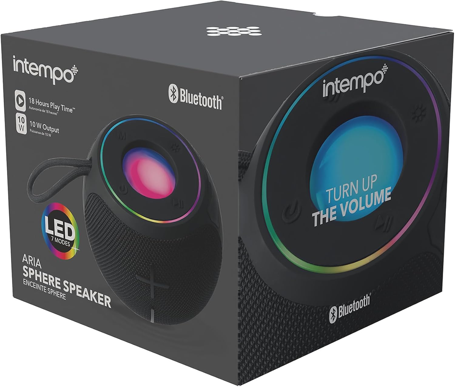 Intempo Aria Dolce Wireless Bluetooth Speaker | 10 W, LED Lights ...