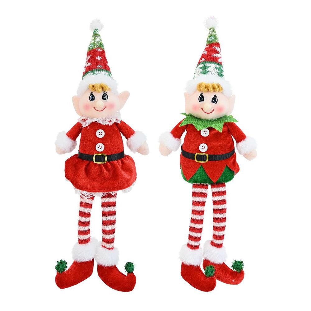 Shelf Sitting Elf Tinsel Dangly Legs | 25 cm | Assorted Models – Choice ...