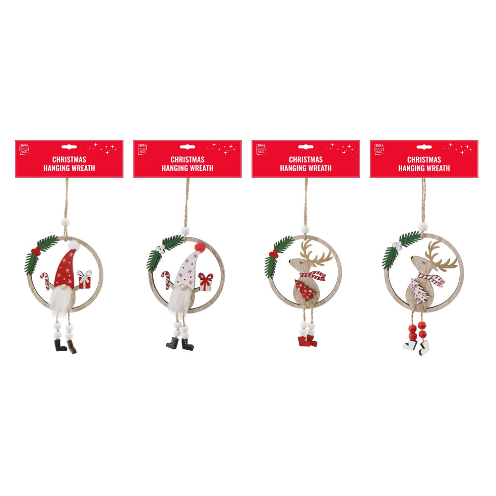 Hanging Christmas Wreath with Decorations | Assorted Designs – Choice ...