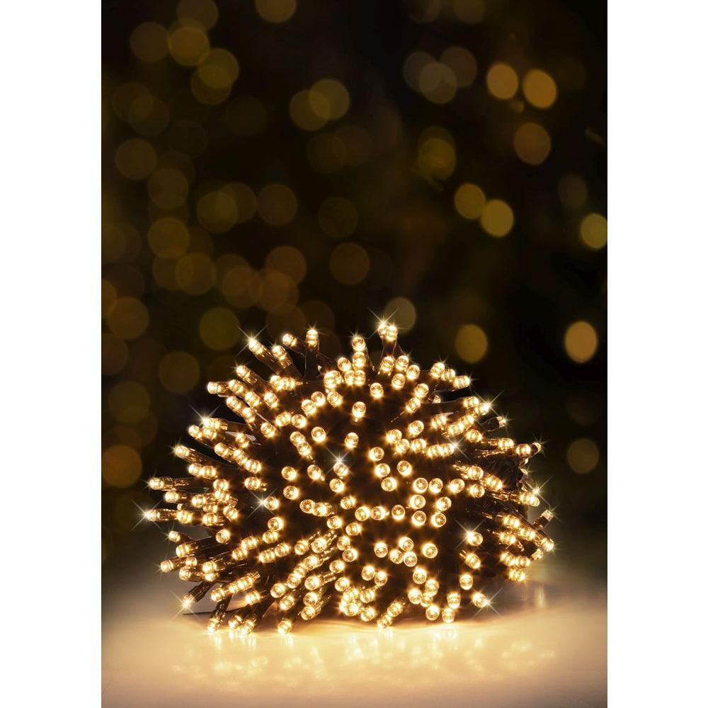 Festive Magic 300 Vintage Gold LED Christmas Lights | 8 Functions ...