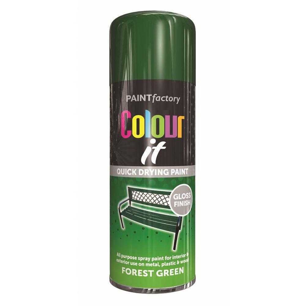 Paint Factory Colour it Quick Drying Spray Paint Gloss Finish | 400ml ...